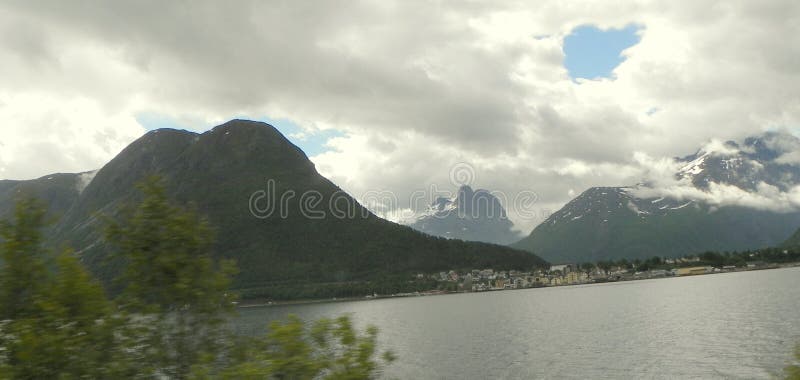 Norway, More Og Romsdal County, the Waters of Romsdalfjord Stock Image ...