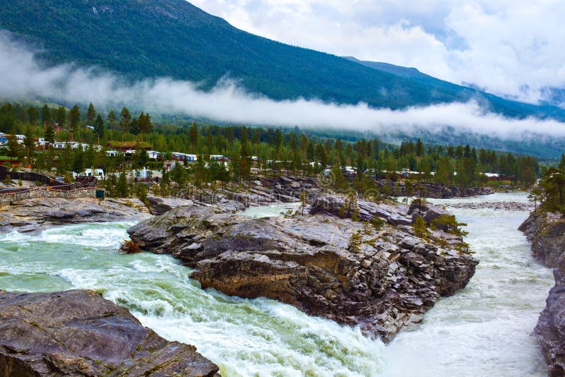 Norway mountain river stock image. Image of forest, scandinavia - 25232475