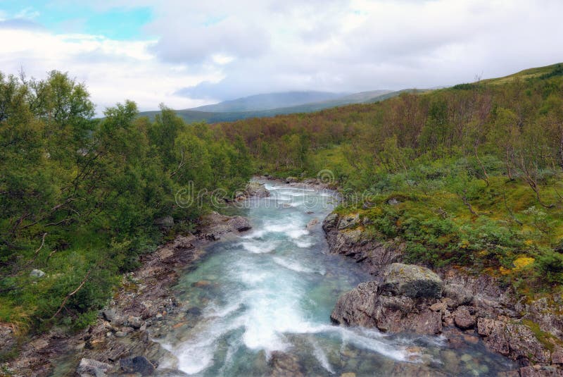 Norway Mountain River stock photo. Image of beauty, forest - 102042514