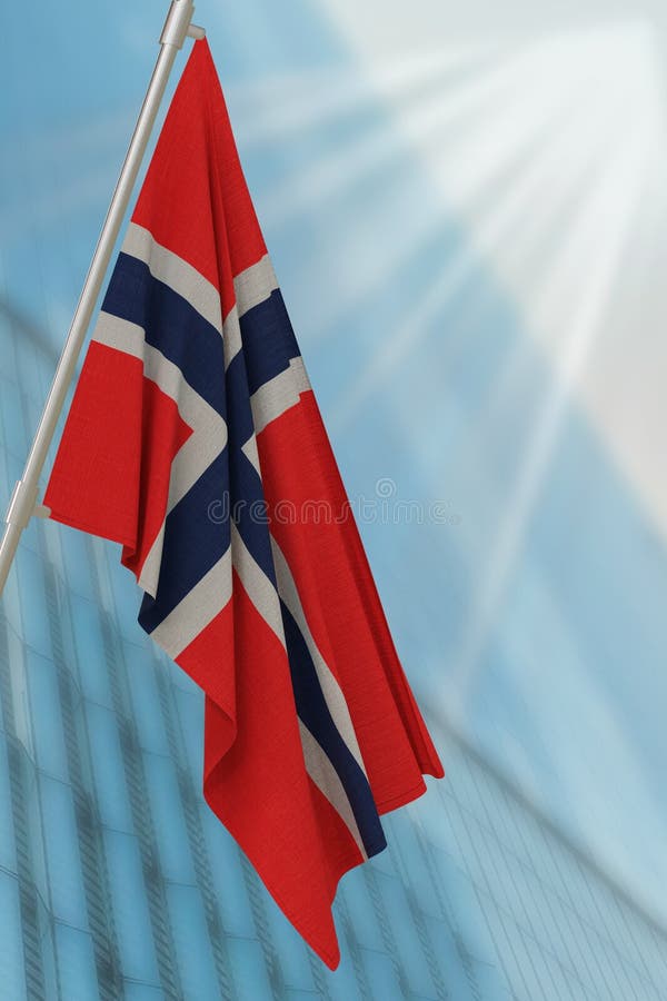 Norway National Flag. Render 3D Stock Illustration - Illustration of ...