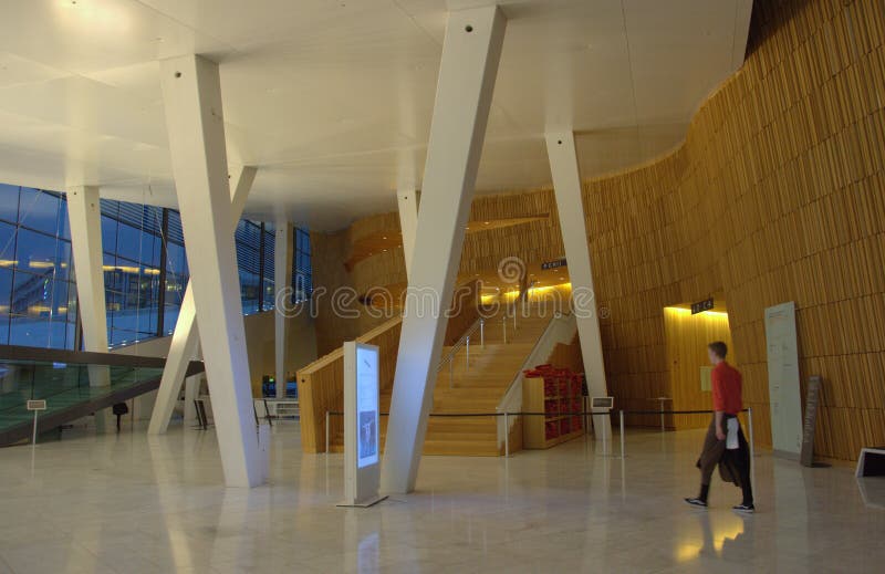 Norway, Oslo, Oslo Opera and Ballet House, Interior of the Theater ...