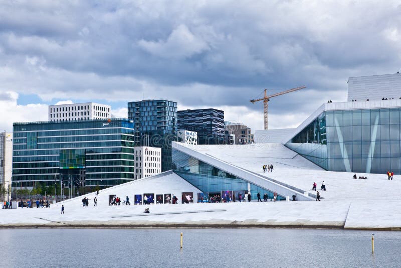 Norway - Oslo opera editorial image. Image of fjords - 51040675