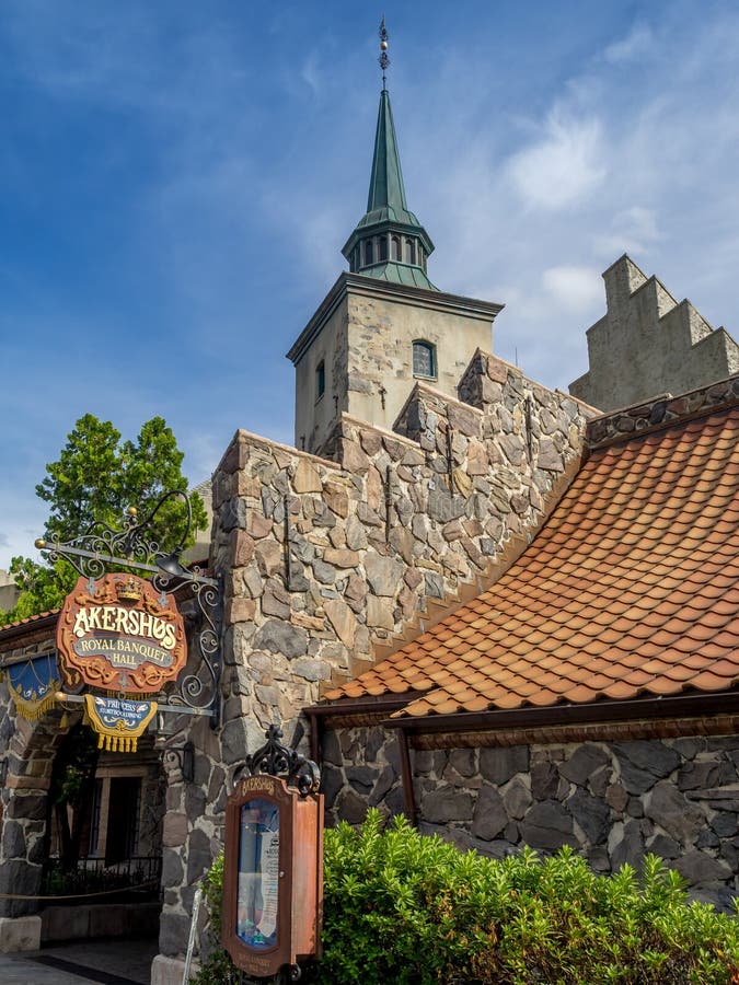 Epcot Norway; Christmas Window Design Editorial Photo - Image of snowy ...