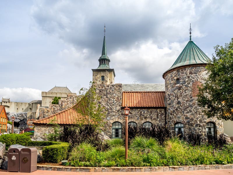 Norway Pavilion, World Showcase, Epcot Editorial Photo - Image of stone ...
