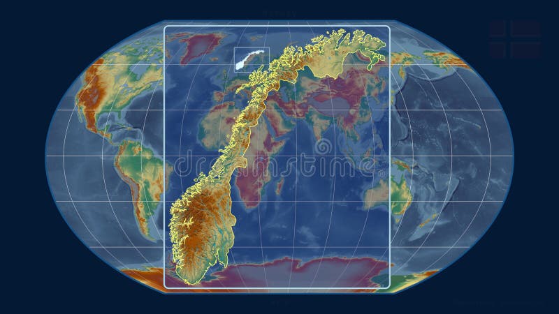 Relief Map of Norway stock vector. Illustration of baltics - 174977408
