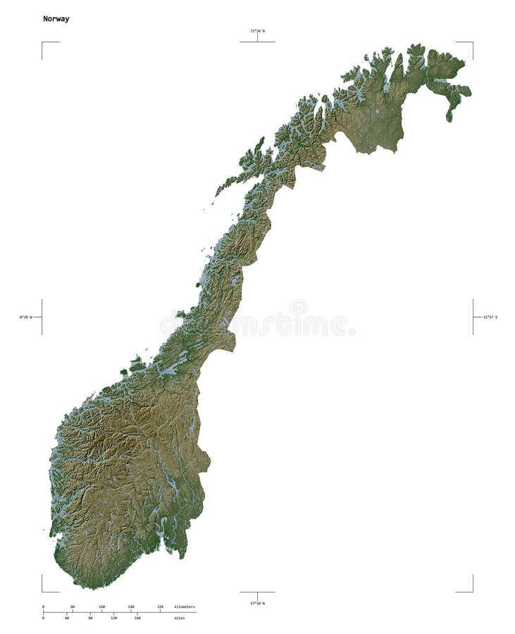 Norway Shape on White. Pale Stock Illustration - Illustration of ...