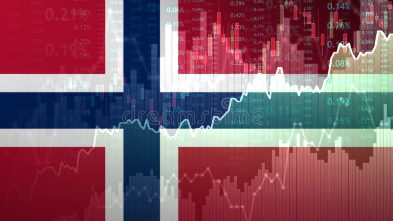 Norway Stock Market Growth and Financial Data Visualization Stock ...