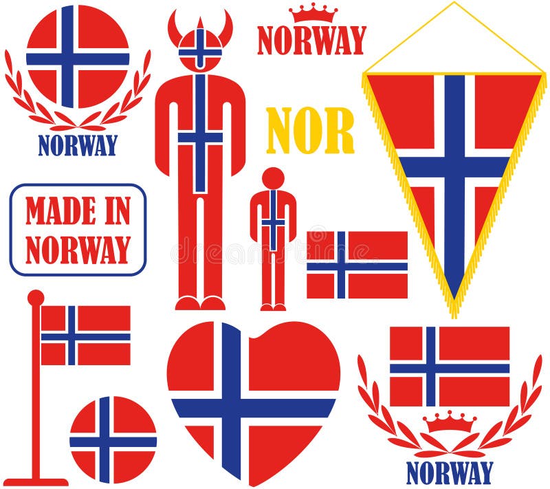 Norway stock vector. Illustration of collection, viking - 48655131