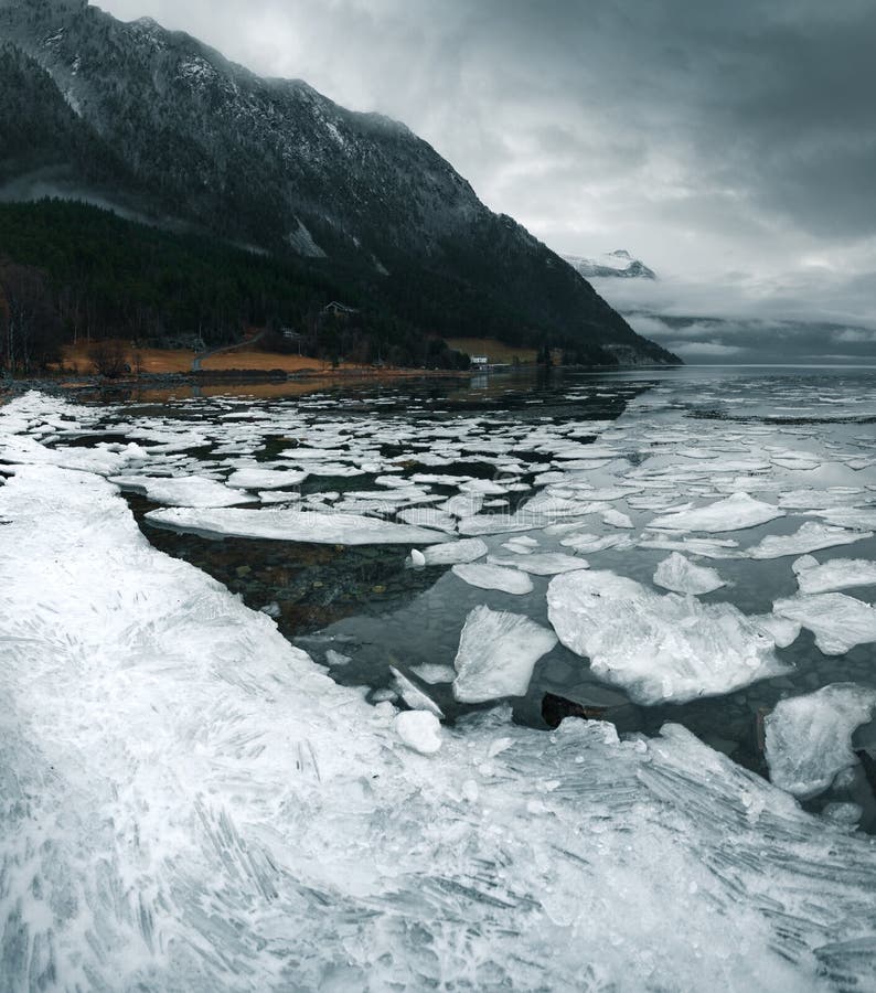 Norway during winter. stock photo. Image of highlands - 151856494