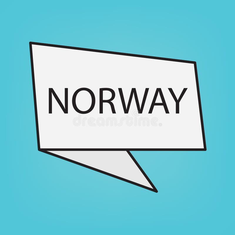 Norway word on a sticker stock vector. Illustration of country - 132353513