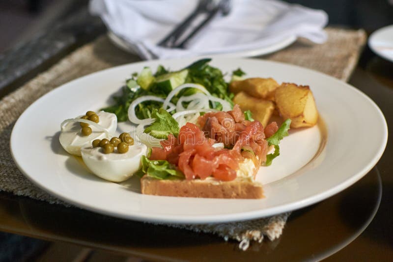 Norwegian Breakfast stock photo. Image of sprig, aromatic - 75204616