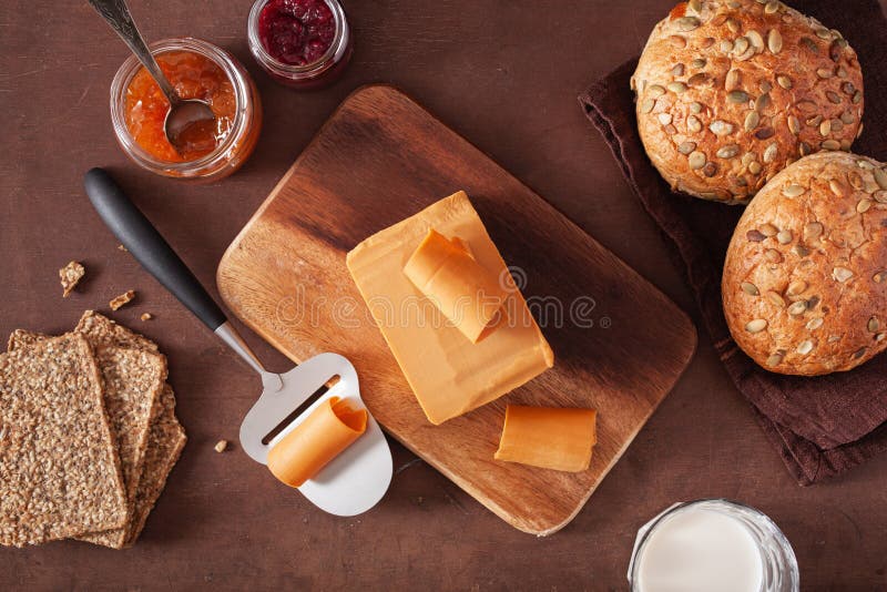Norwegian Brunost Traditional Brown Cheese Stock Photo - Image of ...
