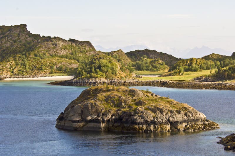 Norwegian Coast. Early Spring in Norway, Aerial View Stock Image ...