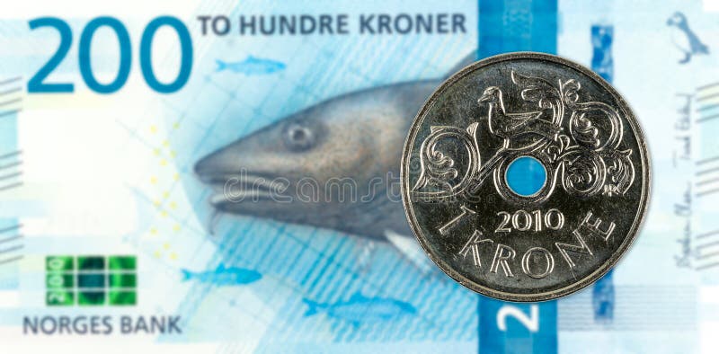 Norwegian Bank Notes & Flag Stock Image - Image of travel, finance ...