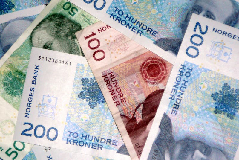 Norwegian currency stock photo. Image of kroner, note - 1093368