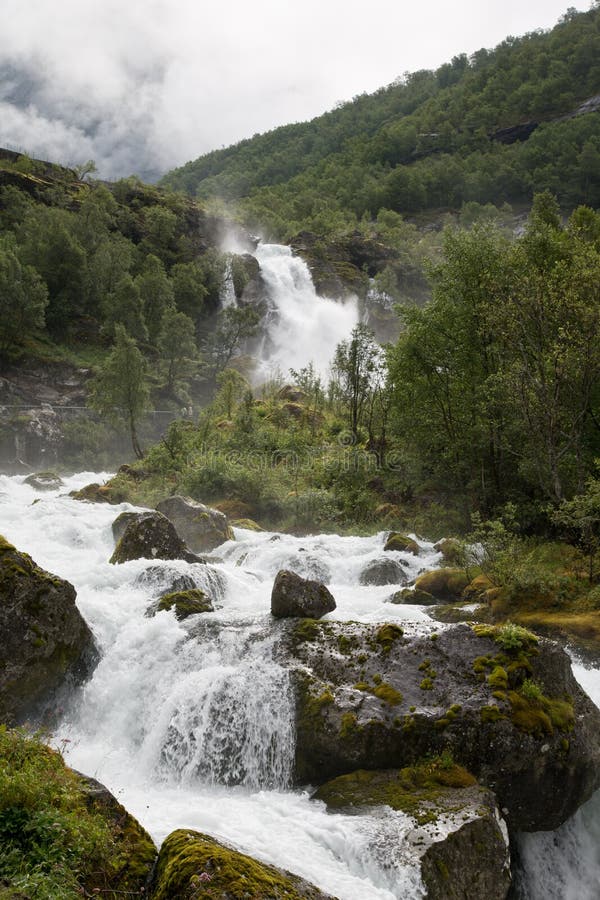 Norwegian Falls stock image. Image of grass, moss, water - 34105637