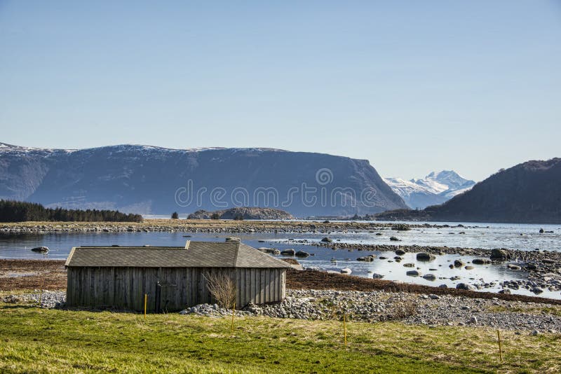 Norwegian shed stock image. Image of island, norway, lofoten - 31234203