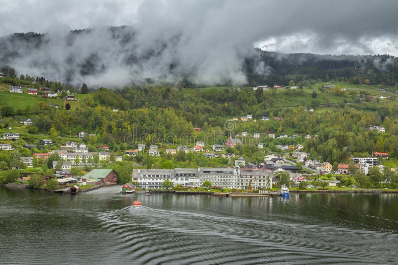 View of Ulvik Village in Norway Editorial Image - Image of forest ...