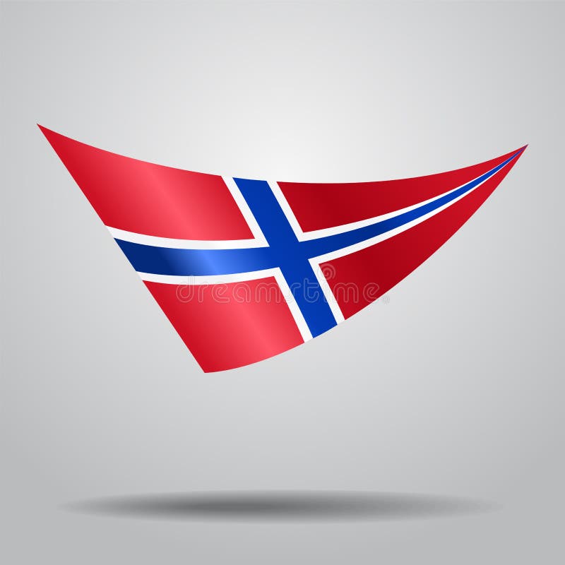 Norwegian Flag Background. Vector Illustration. Stock Vector ...