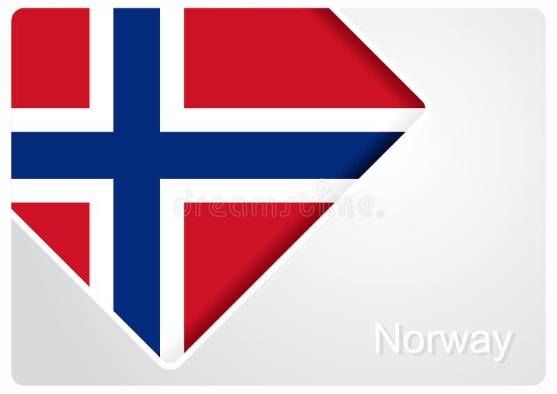 Norwegian Flag Wavy Background. Vector Illustration. Stock Vector ...