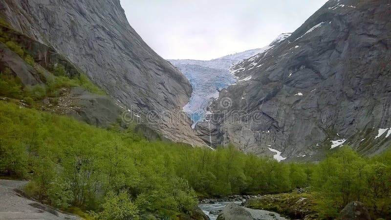 Norwegian glacier stock photo. Image of flow, europe - 72458668