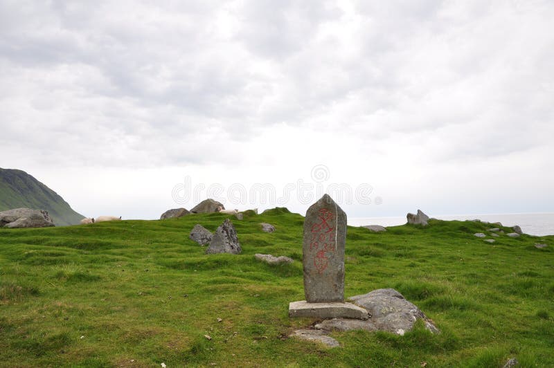 Norwegian Landscape in Spring Time Stock Photo - Image of grassland ...