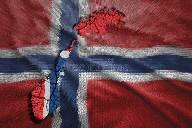 Norwegian Map stock illustration. Illustration of oslo - 103042994