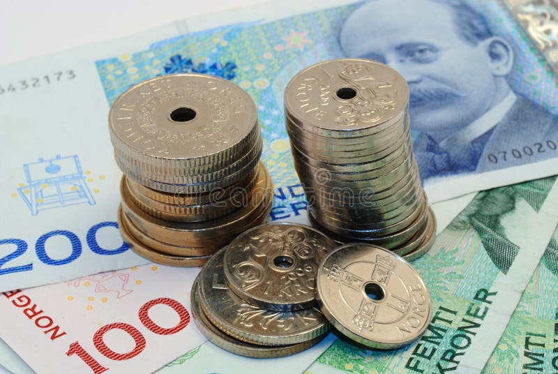 Norwegian currency stock image. Image of values, currency - 1093407