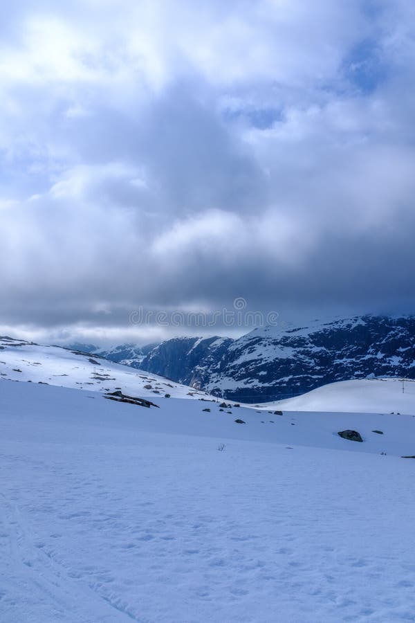 Norwegian Mountains stock photo. Image of spring, deserted - 92918918