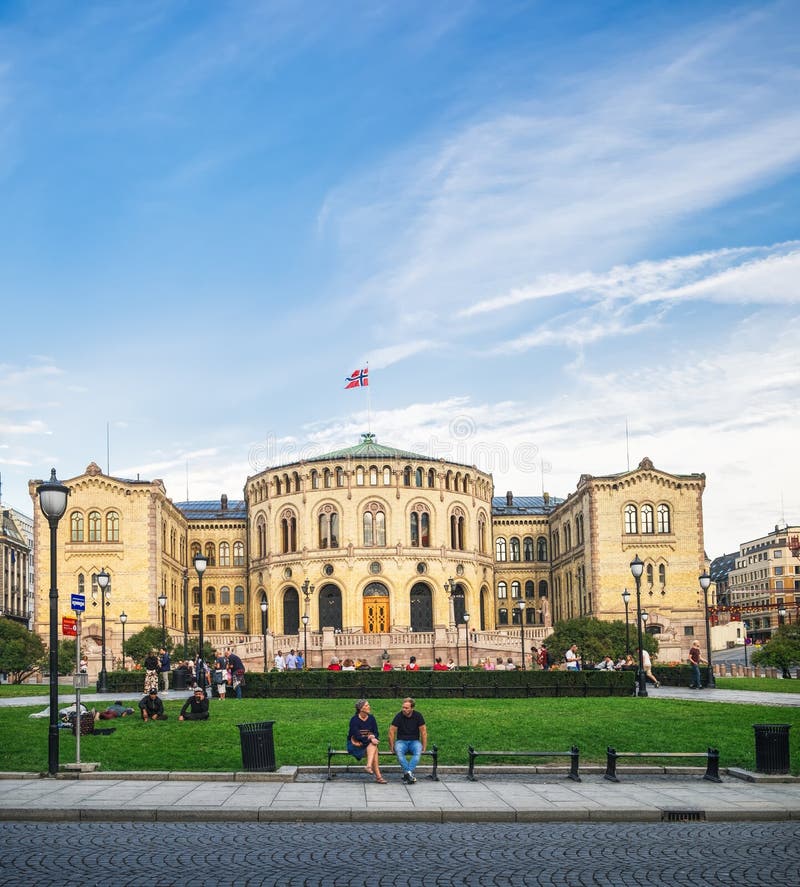 Stortinget Parliament Building At Oslo Norway Stock Image - Image of ... Stortinget Parliament Building At Oslo Norway Stock Image - Image of ...