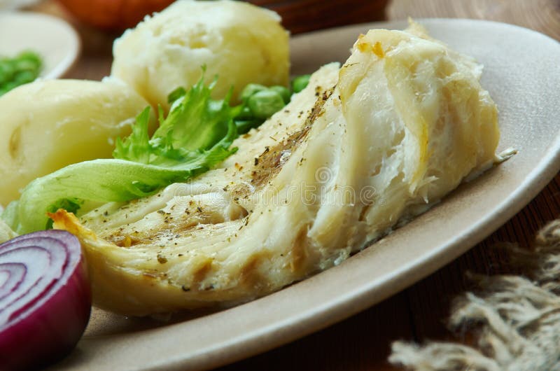 Norwegian cuisine stock photo. Image of norwegian, lutefisk - 132320162