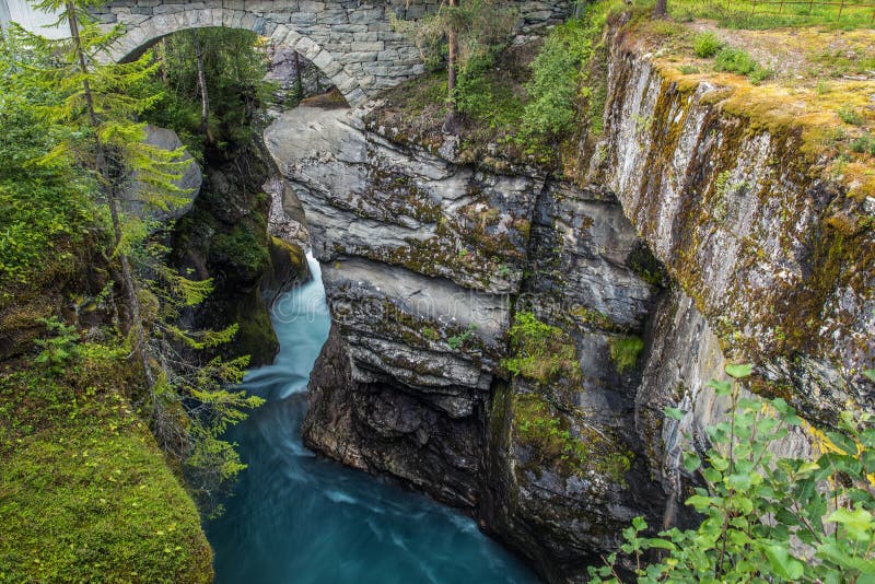 Norwegian River Gorge stock image. Image of gorge, place - 135721087