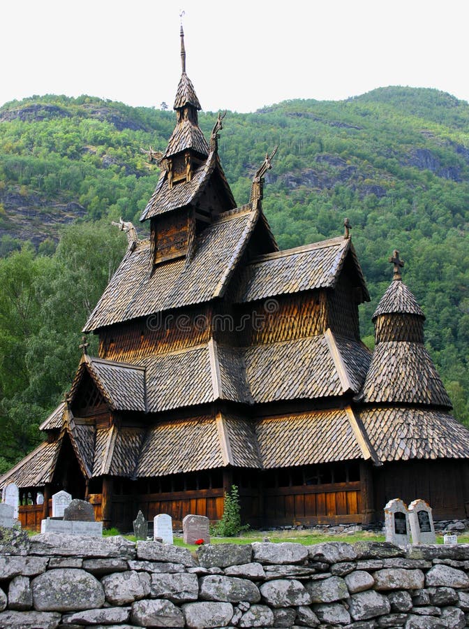 Norwegian Stavkirke stock photo. Image of religious, religion - 21315442