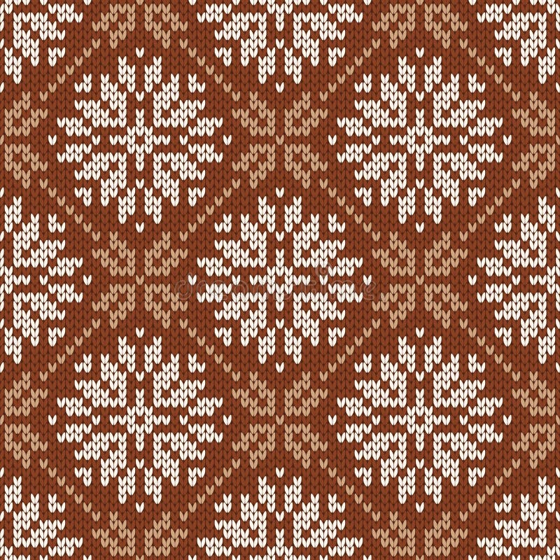 Norwegian Winter Pattern. Vector Illustration with Snowflakes Stock ...