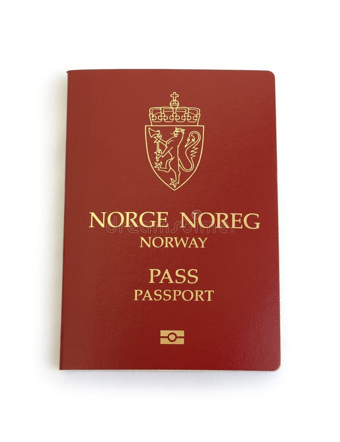 Norwegischer Paß stockfoto. Bild von farbe, reisender - 8426586