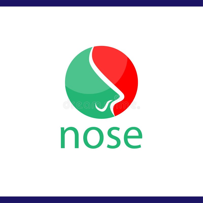 Nose Abstract Logo Vector Element. Nose Logo Template Stock Vector ...