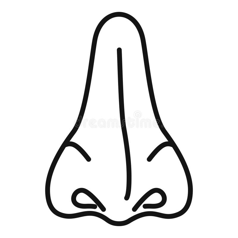 Nose Bioprinting Icon Outline Vector. Medica Future Science Stock ...