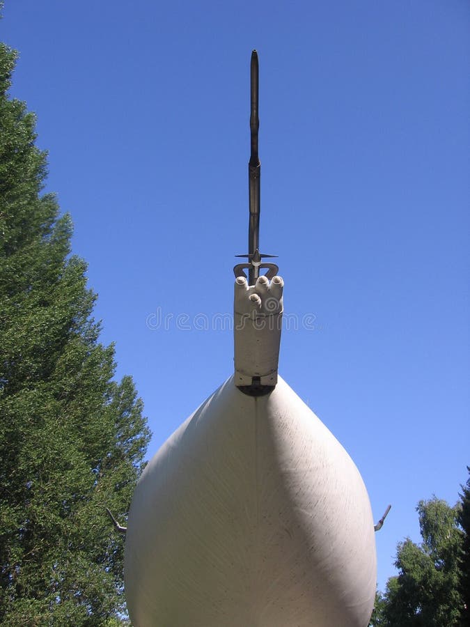 Nose of a Fighter Plane with Radar and Antenna Sensor Sharp Spire Stock ...