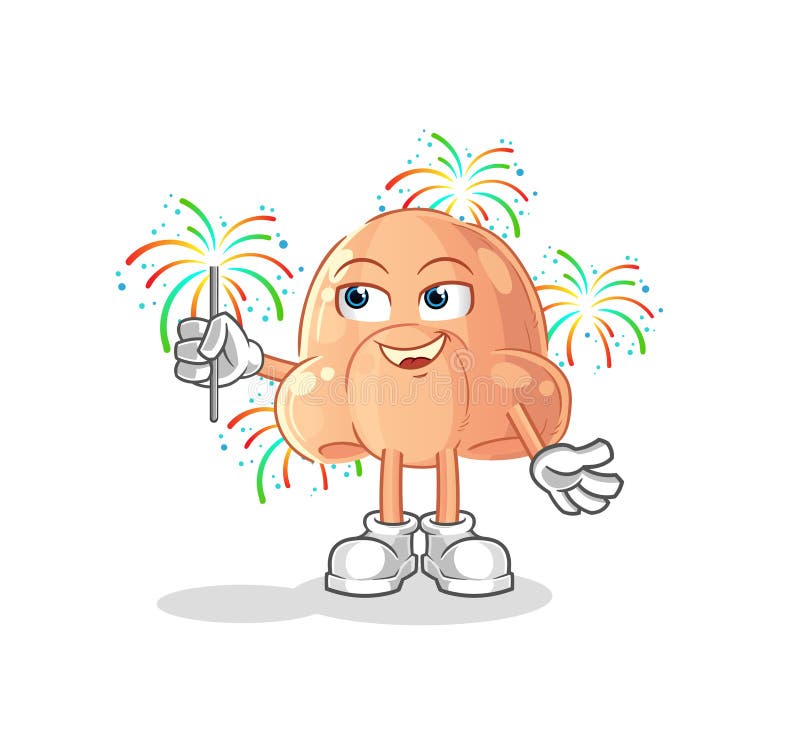 Nose with Fireworks Mascot. Cartoon Vector Stock Vector - Illustration ...