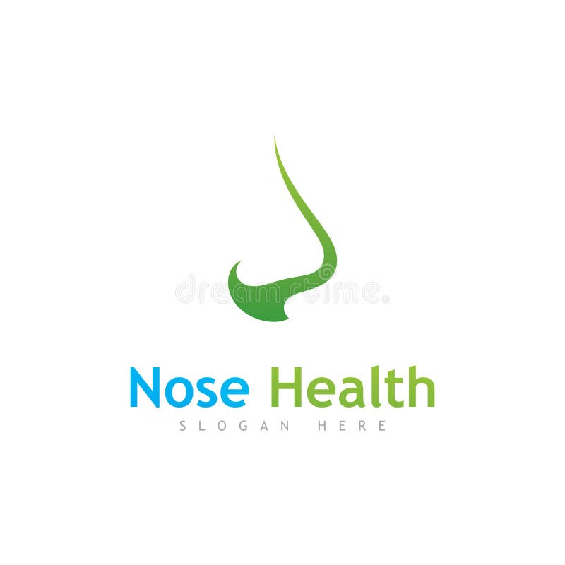 Nose Health Logo Vector, Nose Icon Illustration Design Template Stock ...