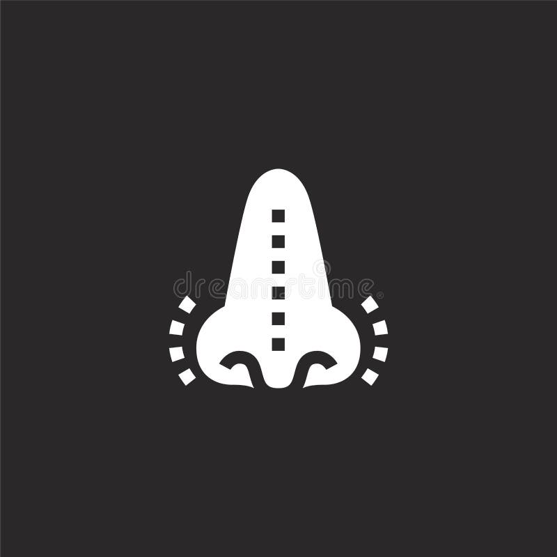 Nose Icon. Filled Nose Icon for Website Design and Mobile, App ...
