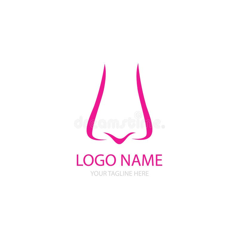 Nose icon logo free vector stock vector. Illustration of silhouette ...