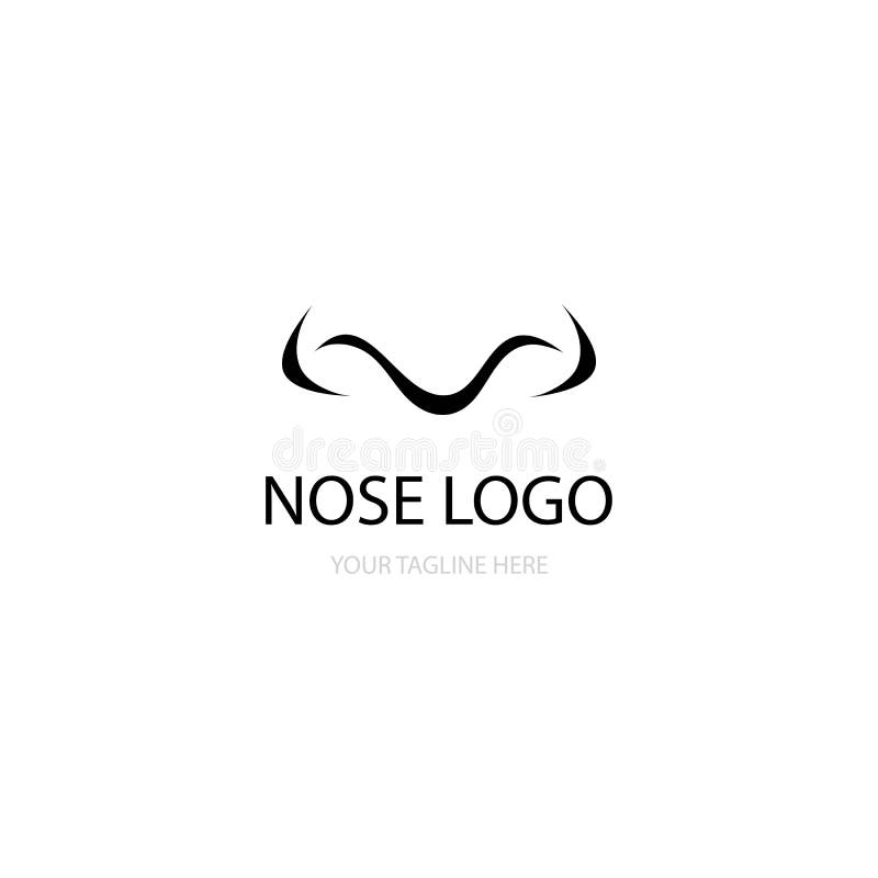 Nose icon logo free vector stock vector. Illustration of smell - 247862853