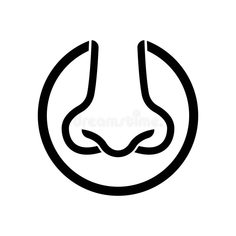 Nose Icon,logo Illustration Design Template Stock Vector - Illustration ...