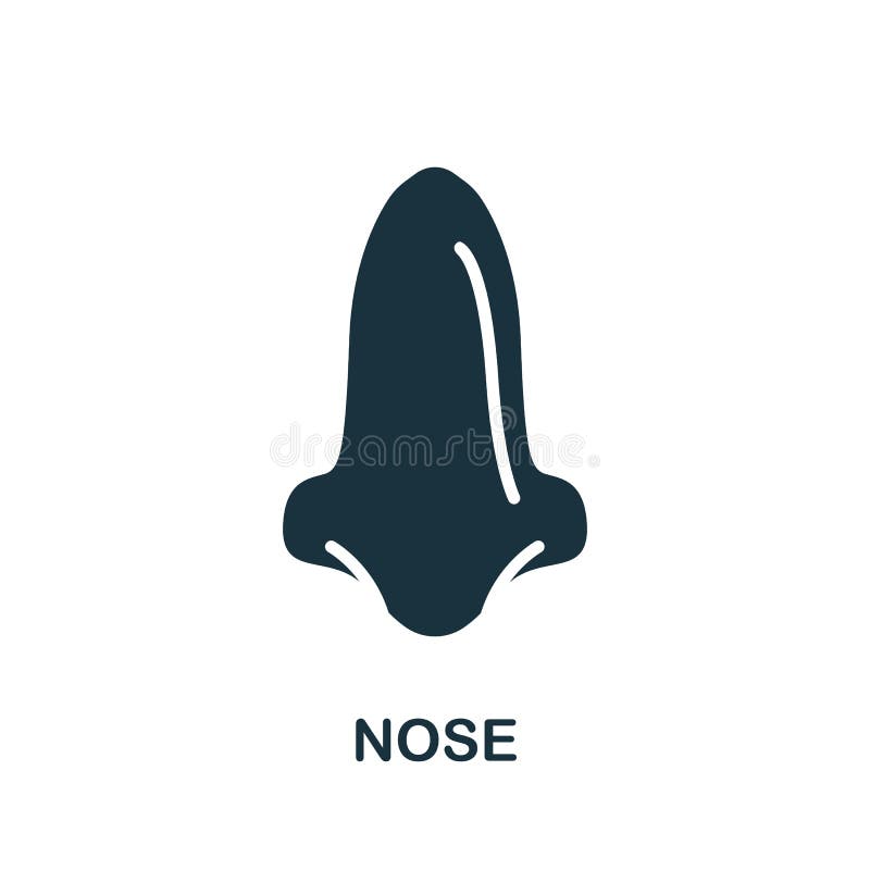 Nose Icon. Simple Element from Internal Organs Collection. Creative ...
