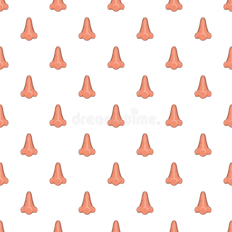 Nose Pattern, Cartoon Style Stock Vector - Illustration of medicine ...