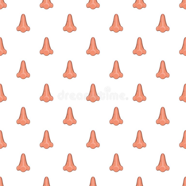 Nose Pattern, Cartoon Style Stock Vector - Illustration of medicine ...