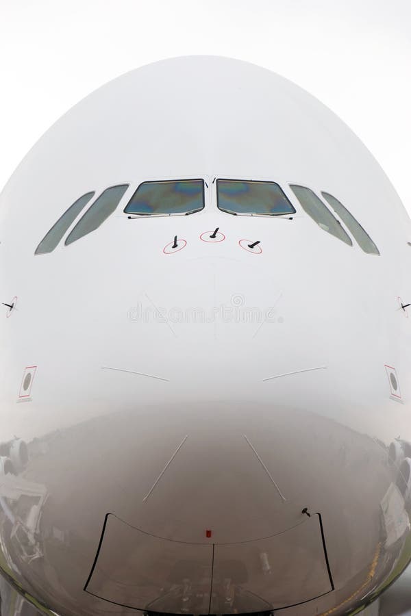 The nose of a plane stock image. Image of exclusive, corporate - 20847589