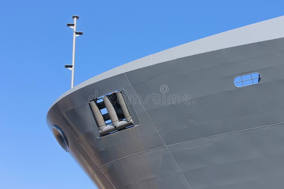 Nose ship building under stock photo. Image of ocean - 30896522