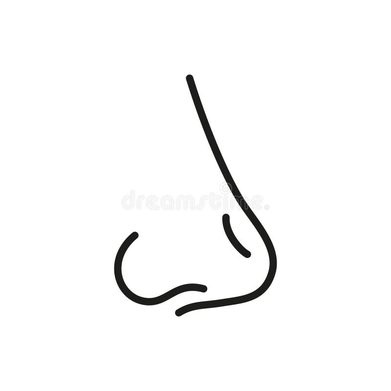 Nose Side View Illustration Stock Vector - Illustration of cold, nose ...